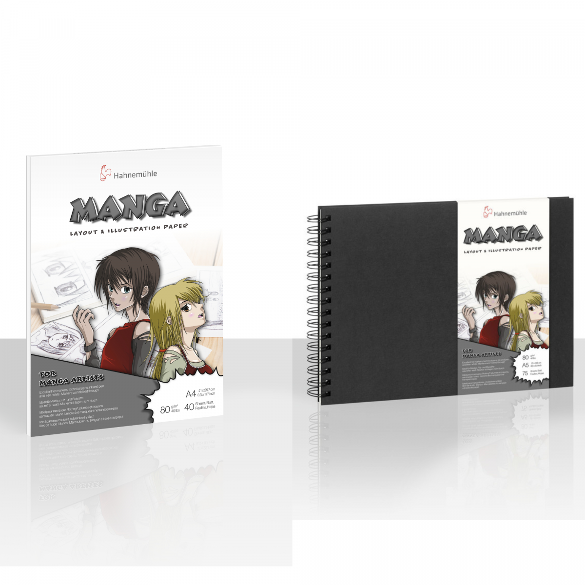 Manga Layout & Illustration | DIN A4 | 40 sheets | 80 | white | smooth ...
