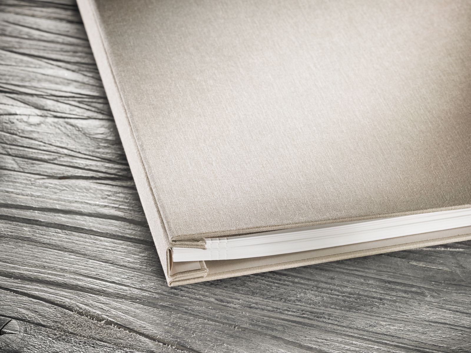 Linen Album - Cover Set | DIN A4 landscape size | sand grey | 10642005